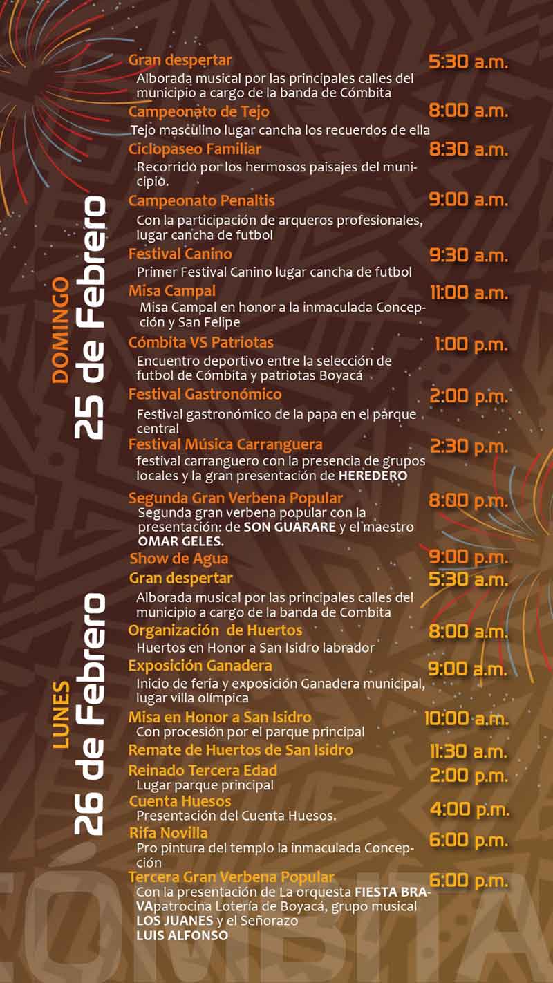 CÓMBITA: Ferias y Fiestas 2024 - Fondocultura.org