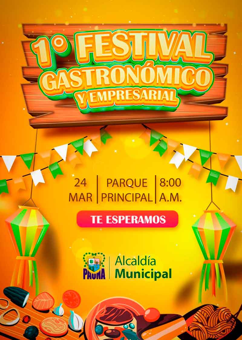 PÁUNA: Primer Festival Gastronómico y Empresarial 2024 - Fondocultura.org