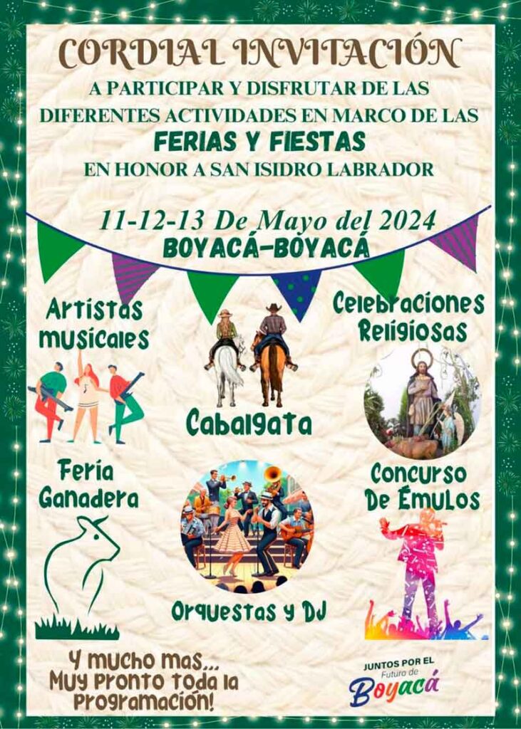 BOYACÁ-BOYACÁ: Ferias y Fiestas 2024 - Fondocultura.org