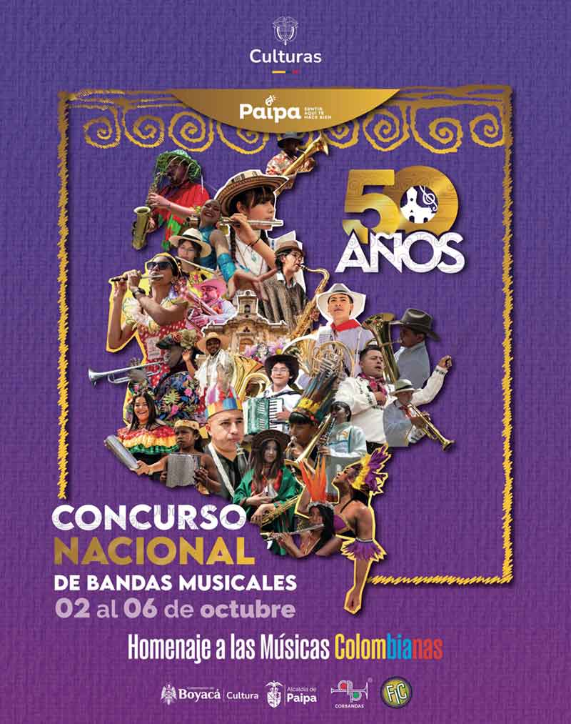 PAIPA: Concurso Nacional de Bandas Musicales - 50 Años - Fondocultura.org